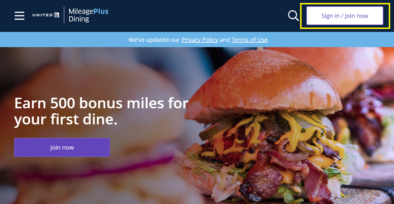 United MileagePlus Dining Guide | Bankrate