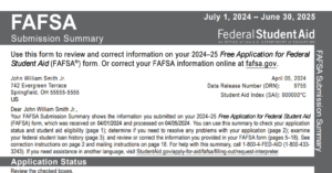 What Is The FAFSA Submission Summary And How Do I Find It? | Bankrate